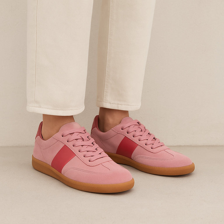EOS Antigo Pink – Premium Pink Leather Sneakers for Women | Zeke NZ