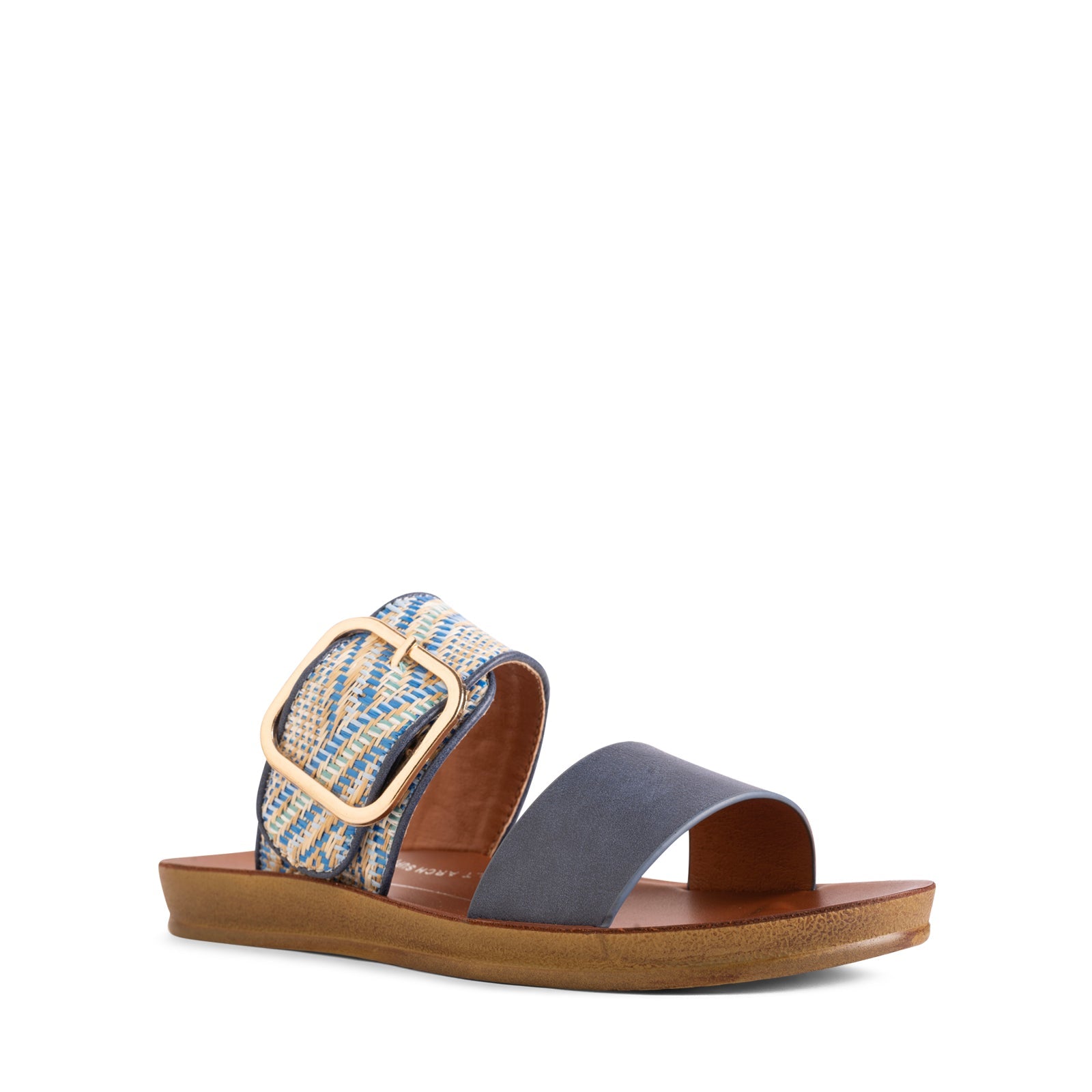 Shop Los Cabos Doti Navy Multi Women Casual Slip-ons | Zeke Collection