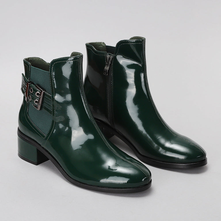 Striking in Patent: Le Sansa Romy Boots for Bold Urban Style | Zeke NZ