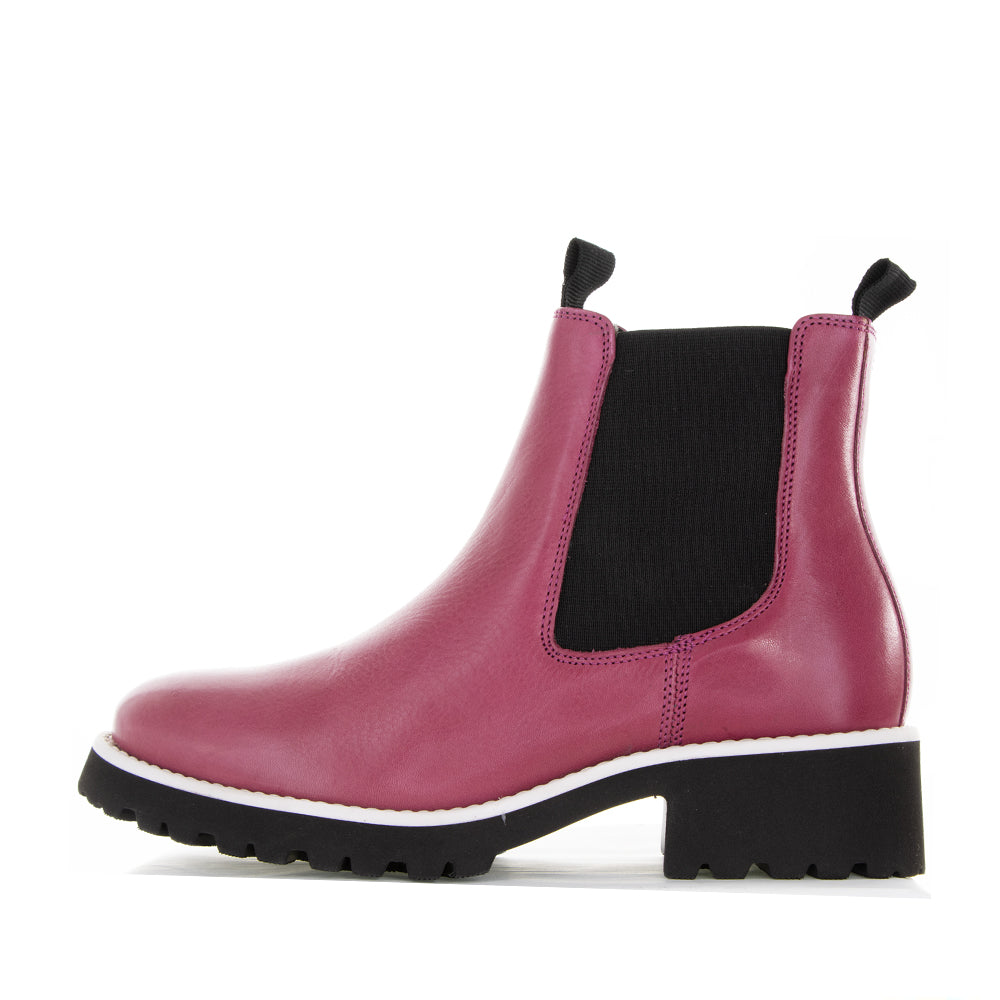 Shop Lesansa Elby Hot Pink Women Twin Gusset Ankle Boot | Zeke Collection