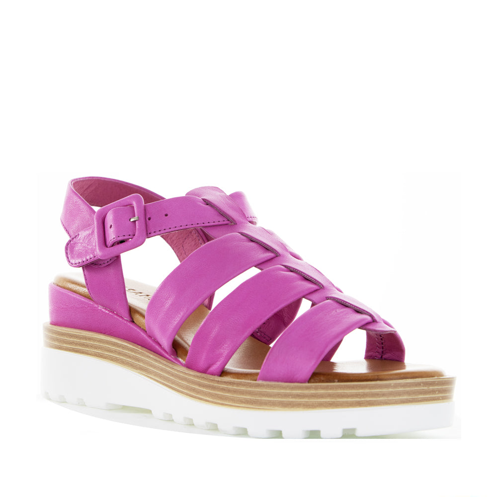 Shop Le sansa Toast Hot Pink Women Fisher Sandals | Zeke Collection NZ