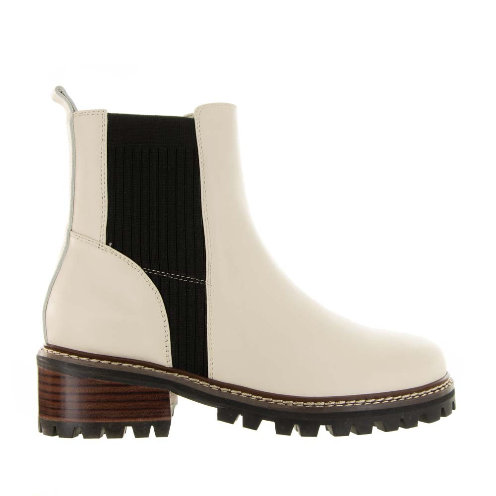 Shop Lesansa Zola Beige Women Classy Leather Boot | Zeke Collection NZ
